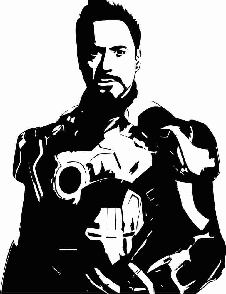 Tony Stark Stencil