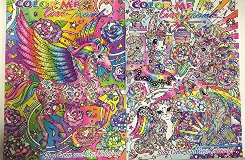 lisa frank coloring pages already colored