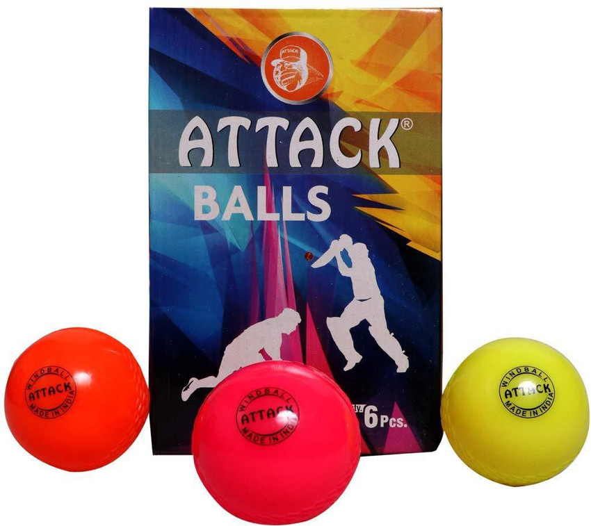 ATTACK Windball Pack of 6 Cricket Synthetic Ball Buy ATTACK Windball Pack of 6 Cricket Synthetic Ball Online at Best Prices in India Sports Fitness Flipkart