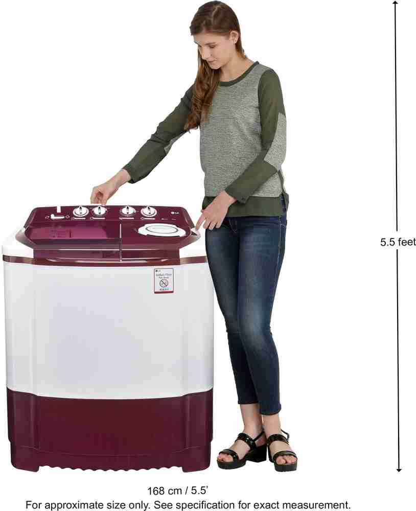 LG 6.5 kg Semi Automatic Top Load Washing Machine Maroon Price in India Buy LG 6.5 kg Semi Automatic Top Load Washing Machine Maroon online at Flipkart