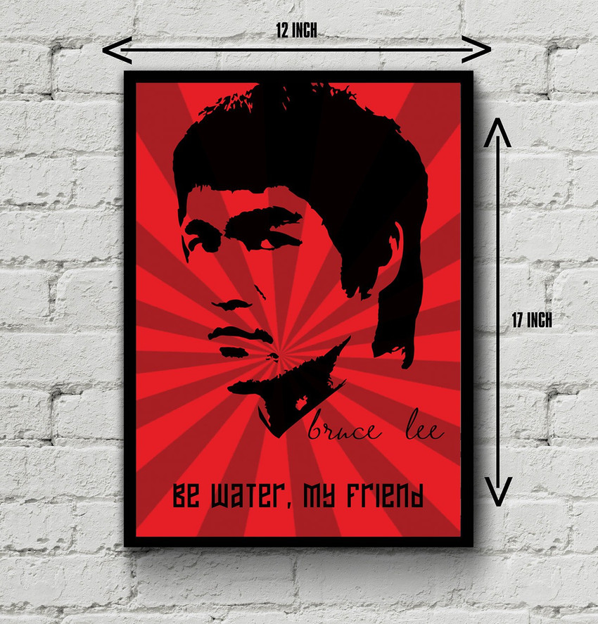 Bruce Lee Water Poster
