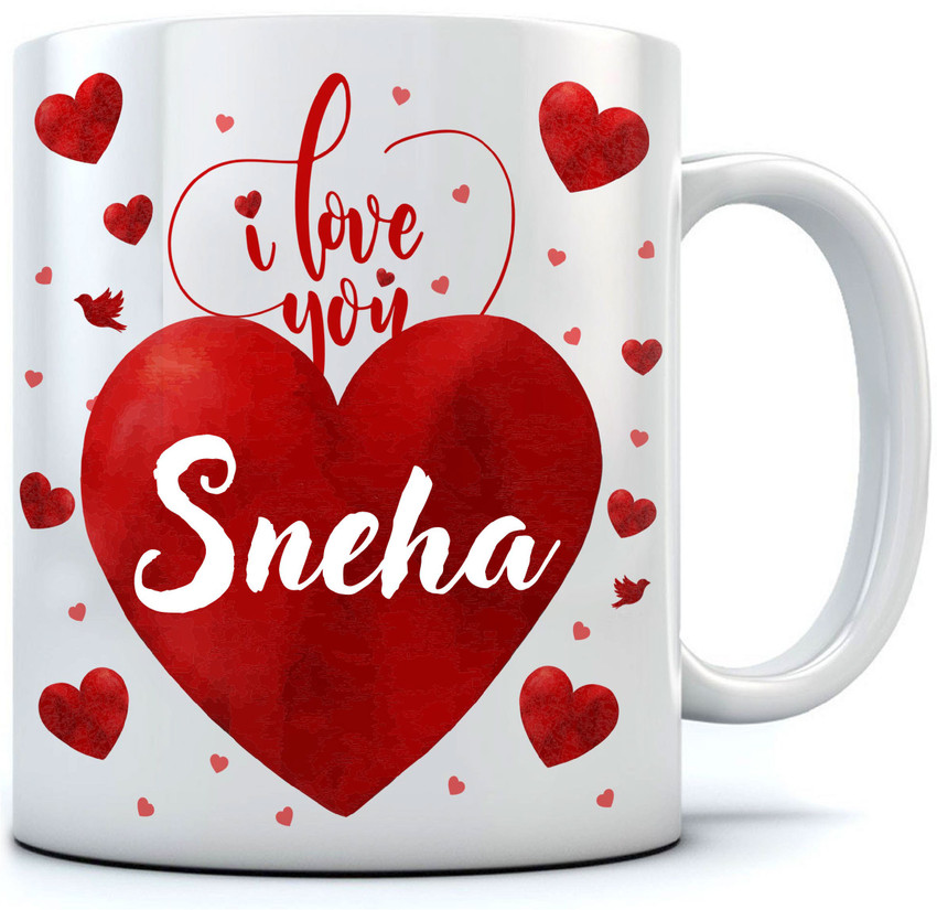 I Love You Sneha Name Wallpaper