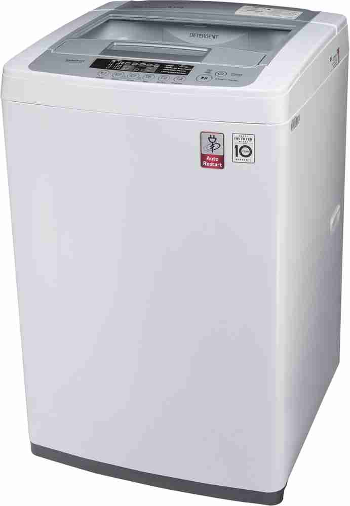 LG 6.2 kg Inverter Fully Automatic Top Load Washing Machine Silver White Price in India Buy LG 6.2 kg Inverter Fully Automatic Top Load Washing Machine Silver White online at Flipkart
