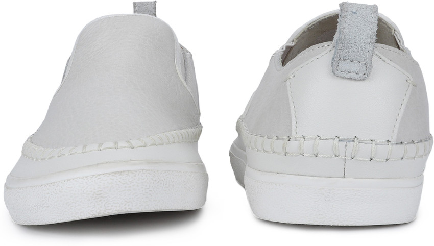 CLARKS Kessell Slip White Leather Slip On Sneakers For Men Buy CLARKS Kessell Slip White Leather Slip On Sneakers For Men Online at Best Price Shop Online for Footwears in