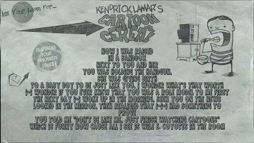 Kendrick Lamar Cartoon And Cereal Cartoonandcereal : Free Download,