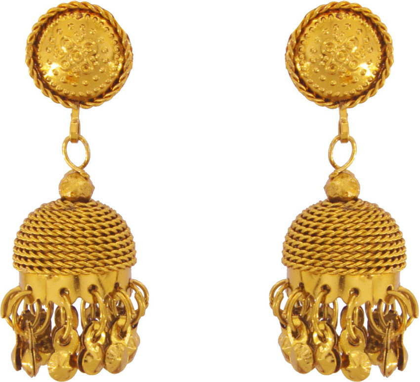 Flipkart Buy Guarantee Ornament House Designer Gold Plated Fancy Party Wear Earrings for Women Girls EAR20 Cubic Zirconia Metal Jhumki Earring Online at Best Prices in India