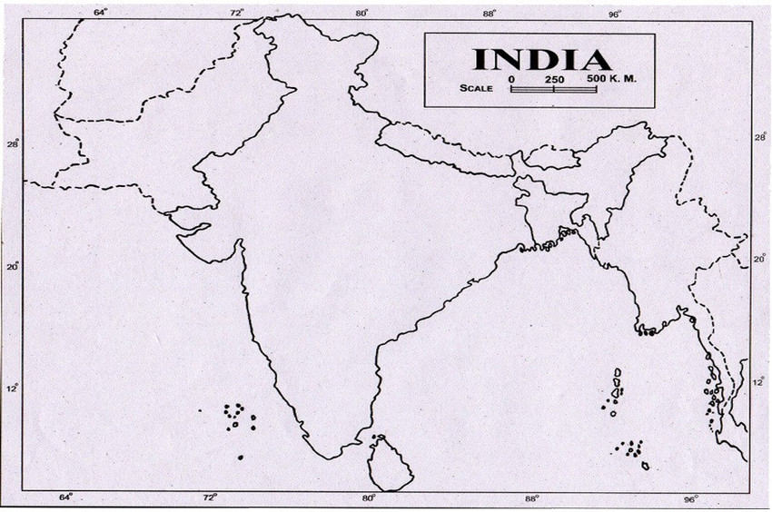 Blank Physical Map Of India Images A Physical Map Of India Can Really
