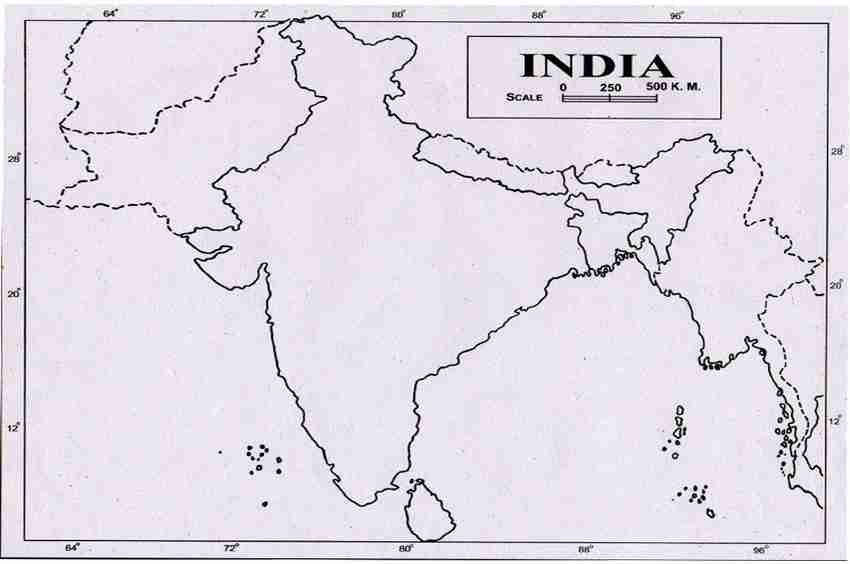 Blank Map Of India, Download Free India Blank Map, 41% OFF