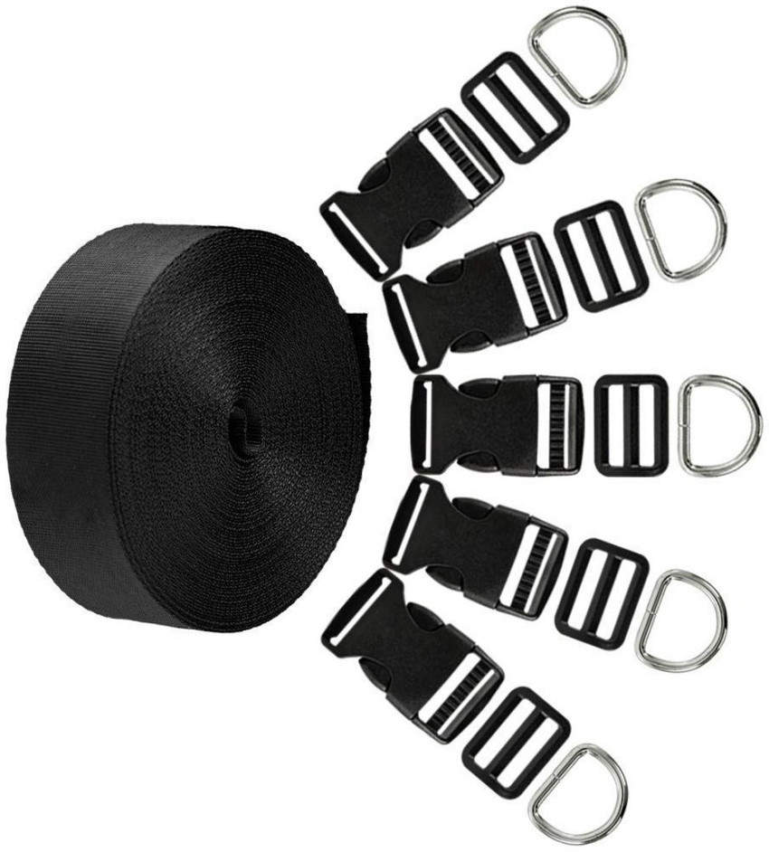Webbing Strap Black Side Release Plastic Buckle Clip Craft Amazon.com: