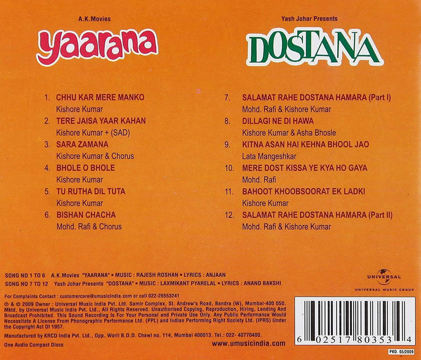 Dostana Album