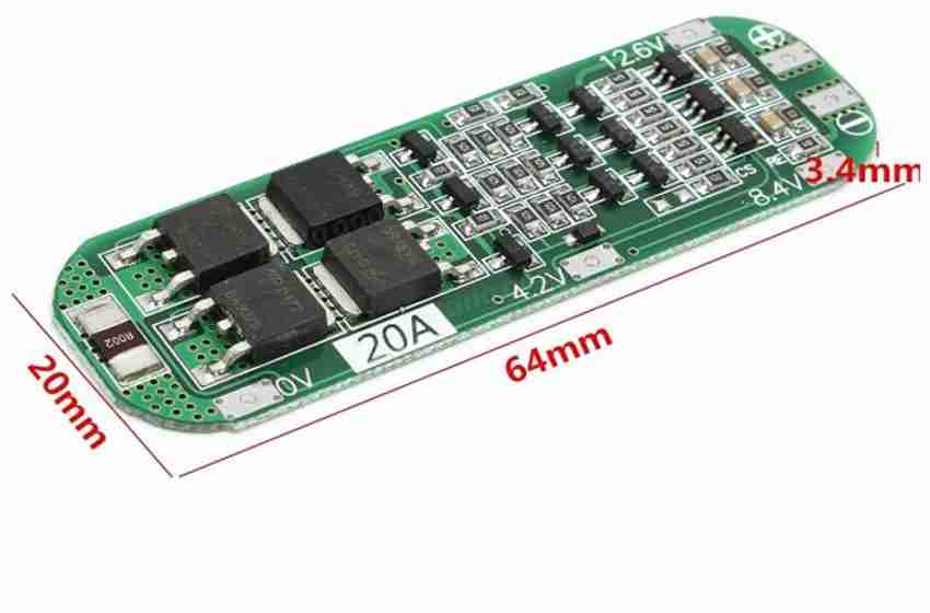 Green 3S 20A BMS Battery Protection Board 3S 20A 18650 AA, 49% OFF