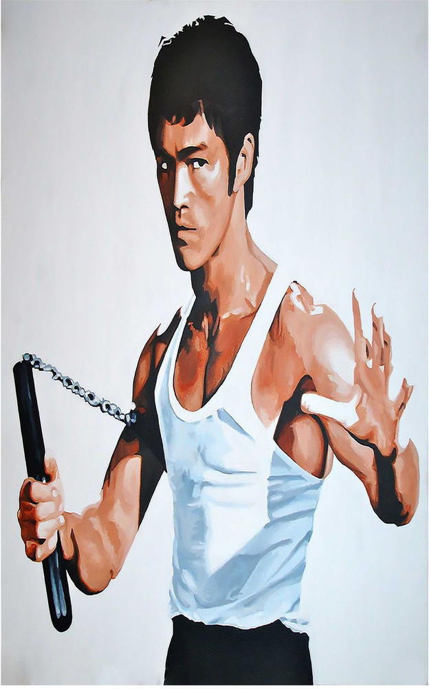 Bruce Lee Nunchaku Poster