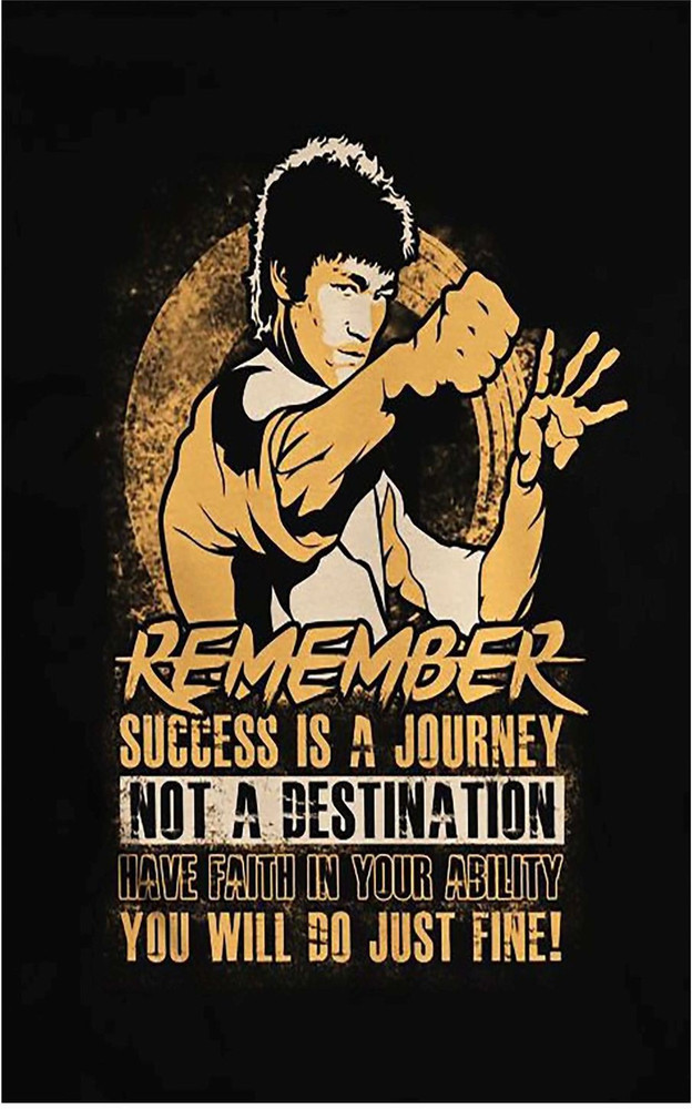 Affiche De Motivation De Bruce Lee I Fear Not The Man That Practiced