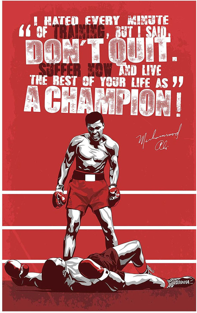Citazioni Poster Muhammad Ali Kaufe Muhammad Ali Motivierendes