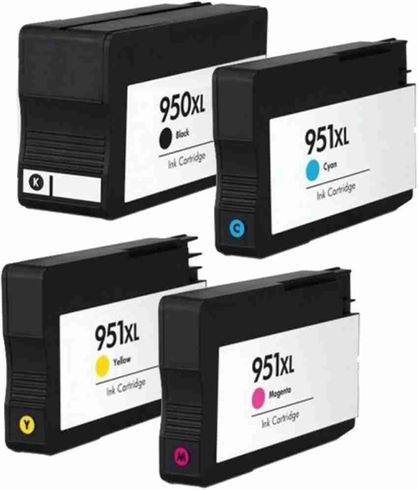 AC 950XL 951XL High Yield Ink Cartridges With Updated Chips 1 Set 1BK Work for HP Officejet PRO 8600 8610 8620 8630 8640 8660 8615 8625 251dw 271dw Tri Color Ink Cartridge AC Flipkart