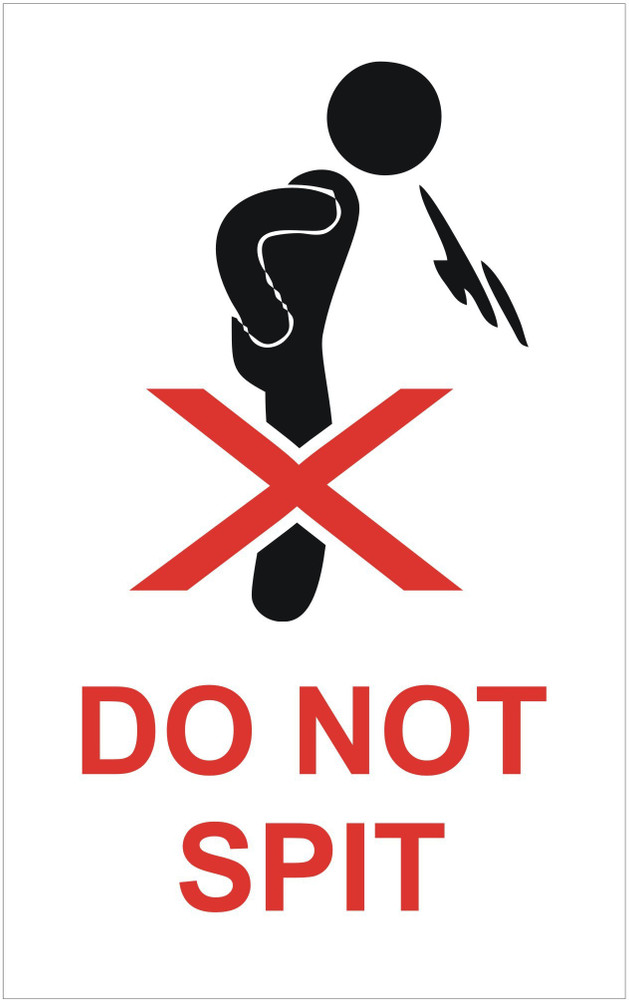 Do Not Spit Sign Board