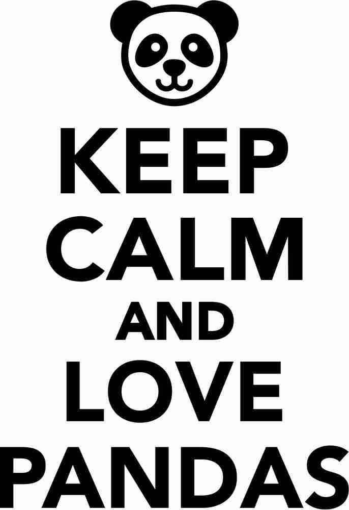 Keep Calm And Love Pandas Poster