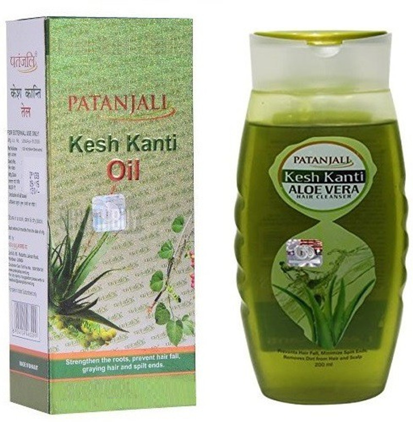 PATANJALI KESH KANTI OIL 300ML ALOEVERA SHAMPOO COMBO PACK