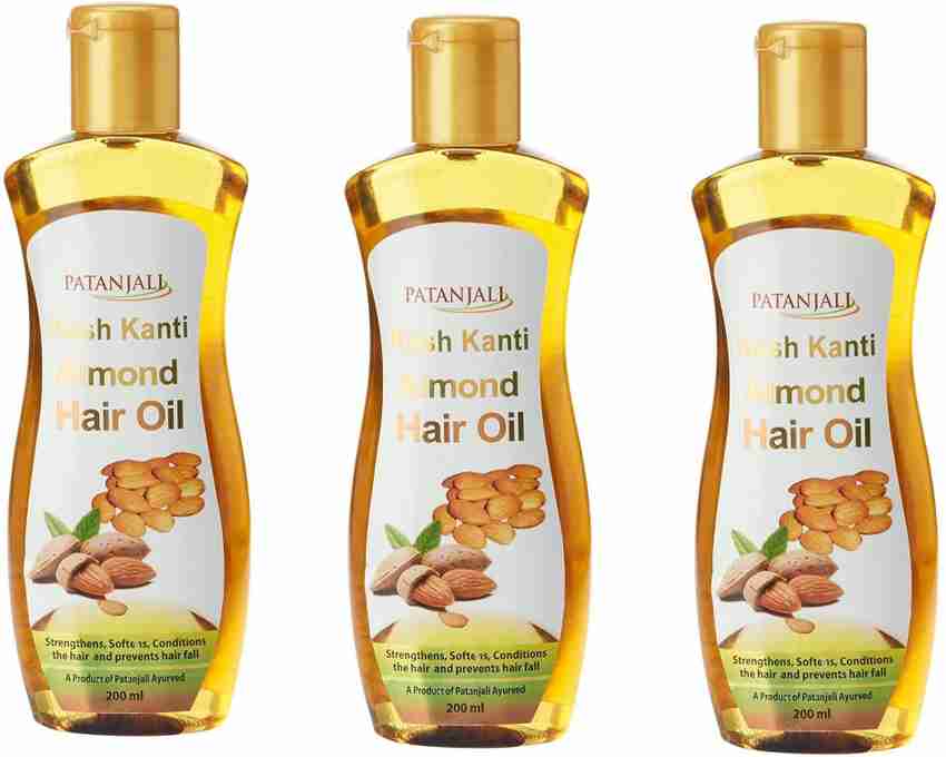 PATANJALI Almond Hair Oil 200 ml Pack of 3 Hair Oil Price in India Buy PATANJALI Almond Hair Oil 200 ml Pack of 3 Hair Oil Online In India Reviews Ratings Features Flipkart