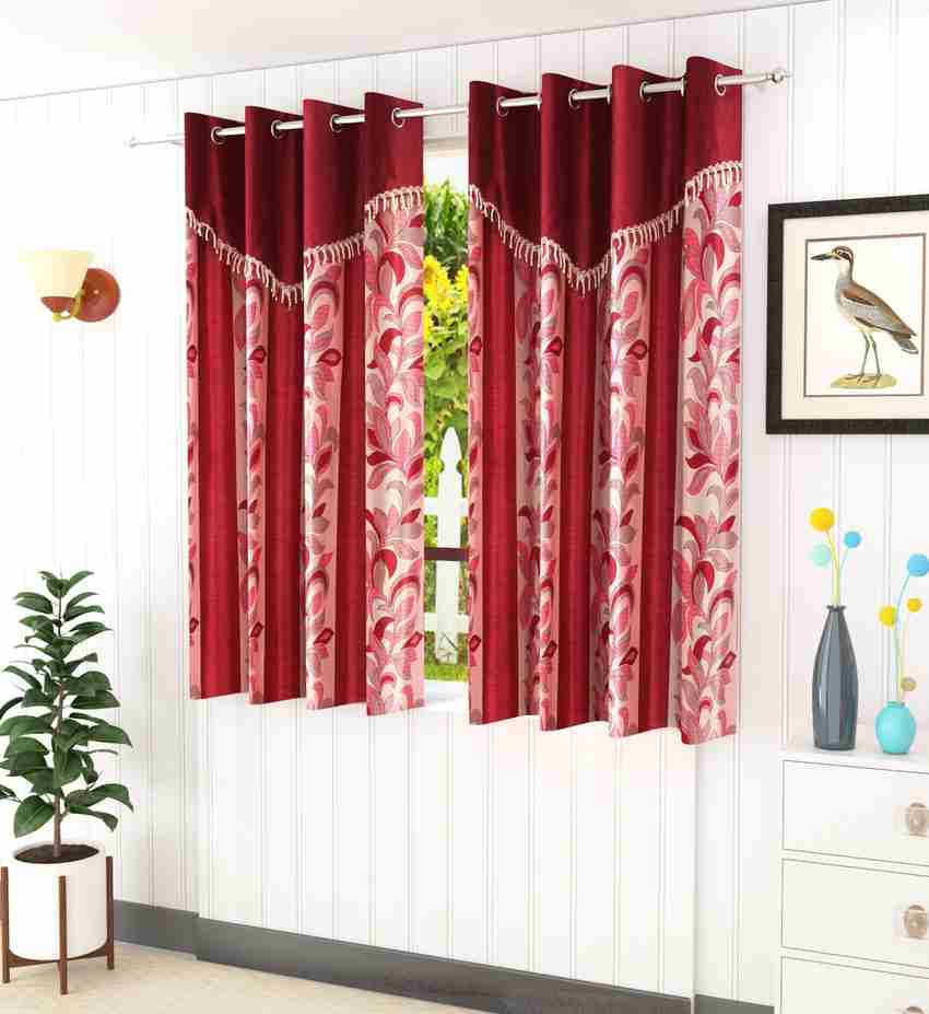 Flipkart SmartBuy 152.4 cm 5 ft Polyester Window Curtain Pack Of 2