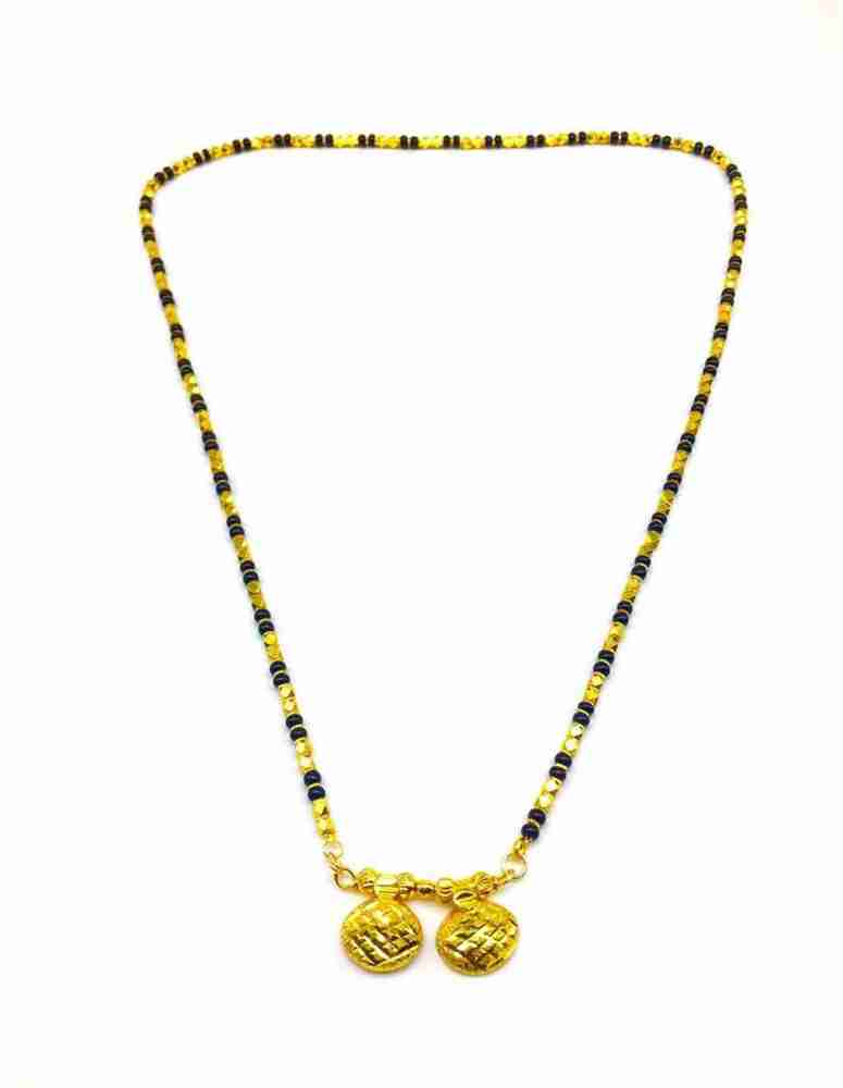 Gold mini mangalsutra design store