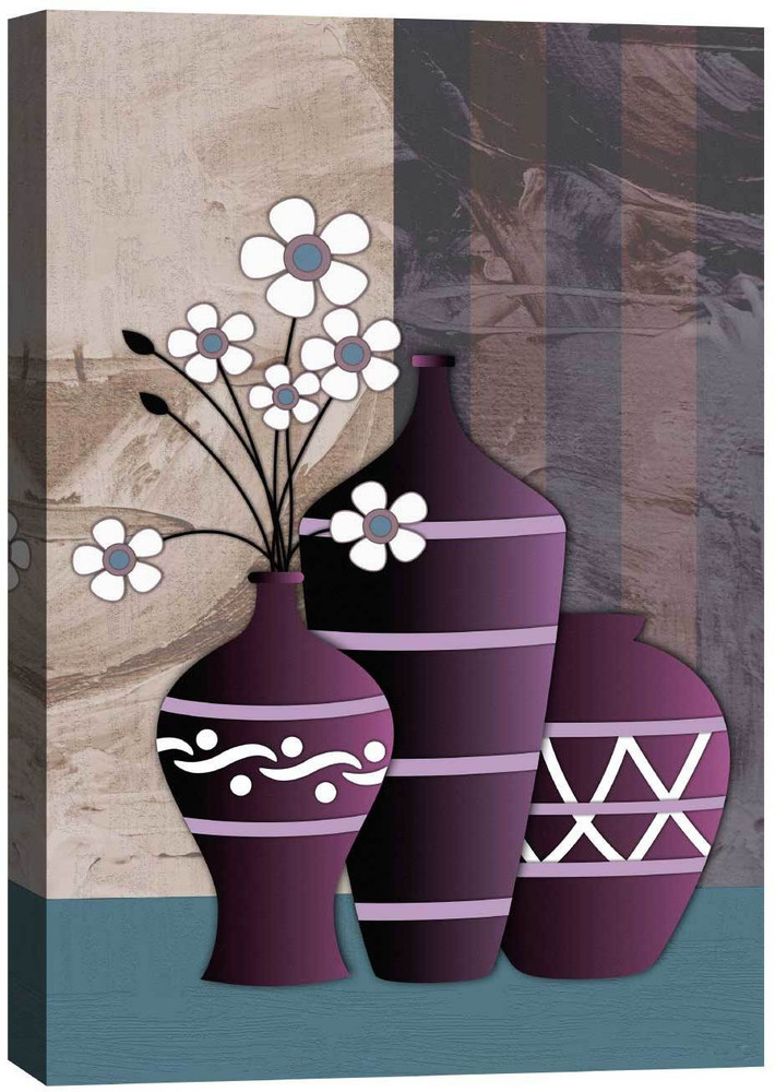 Flower Pot Painting On Canvas | Best Flower Site