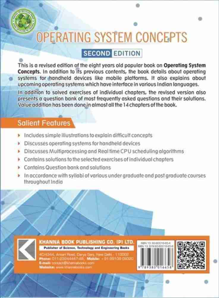 Operating System Concepts 2 Ed Buy Operating System Operating System
