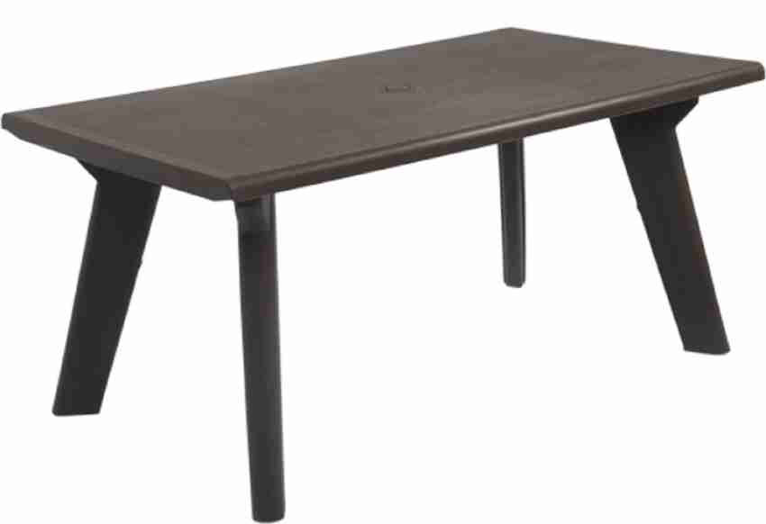Supreme Bison Six Seater Dining Table Wenge Plastic Outdoor Table
