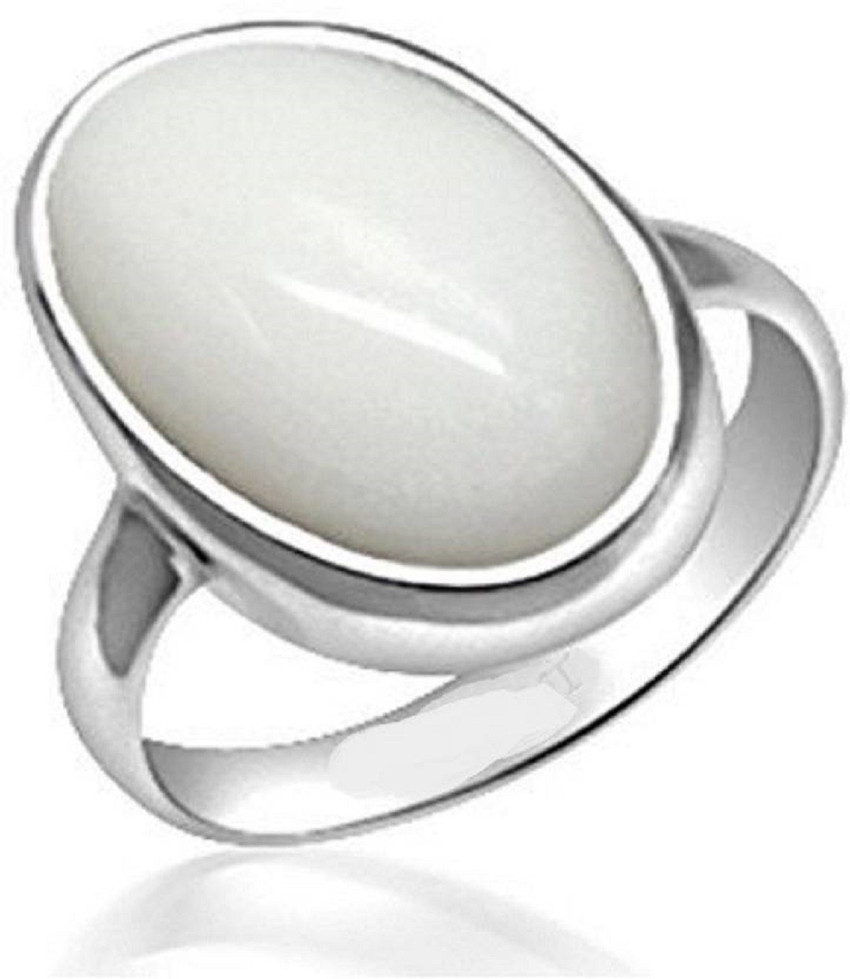 White Coral Stone Ring