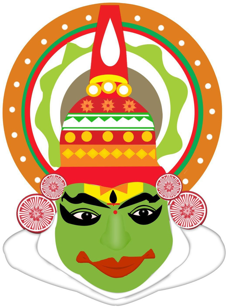 Kathakali Face Drawing