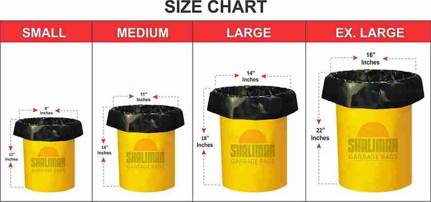 Medium garbage bag size store