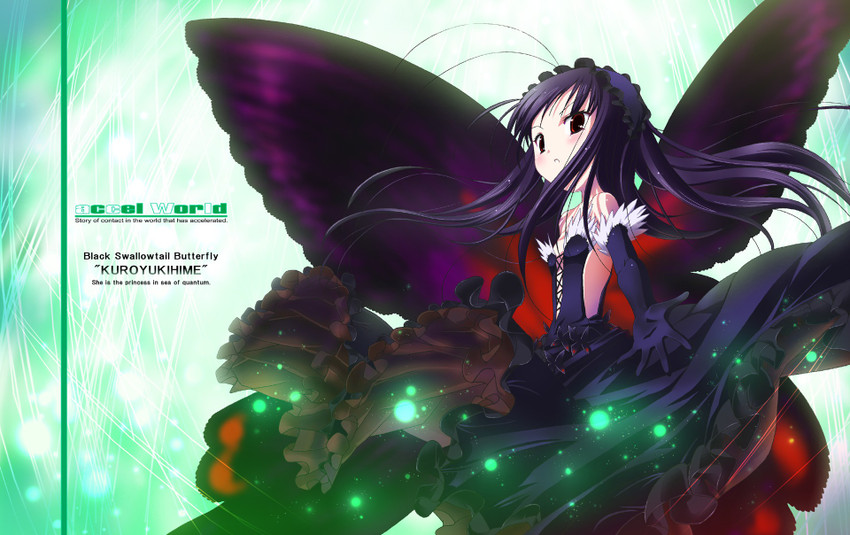 Accel World Wallpaper Black Lotus