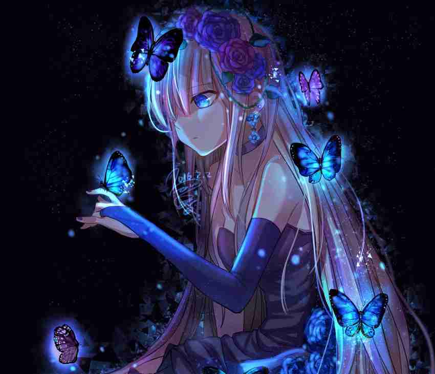 Anime girl purple store