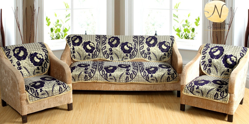 Nendle Polycotton Floral Sofa Cover Price in India Buy Nendle Polycotton Floral Sofa Cover online at Flipkart
