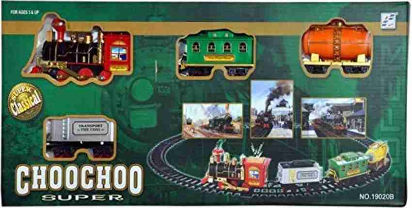 Toy train with smoke and sound store