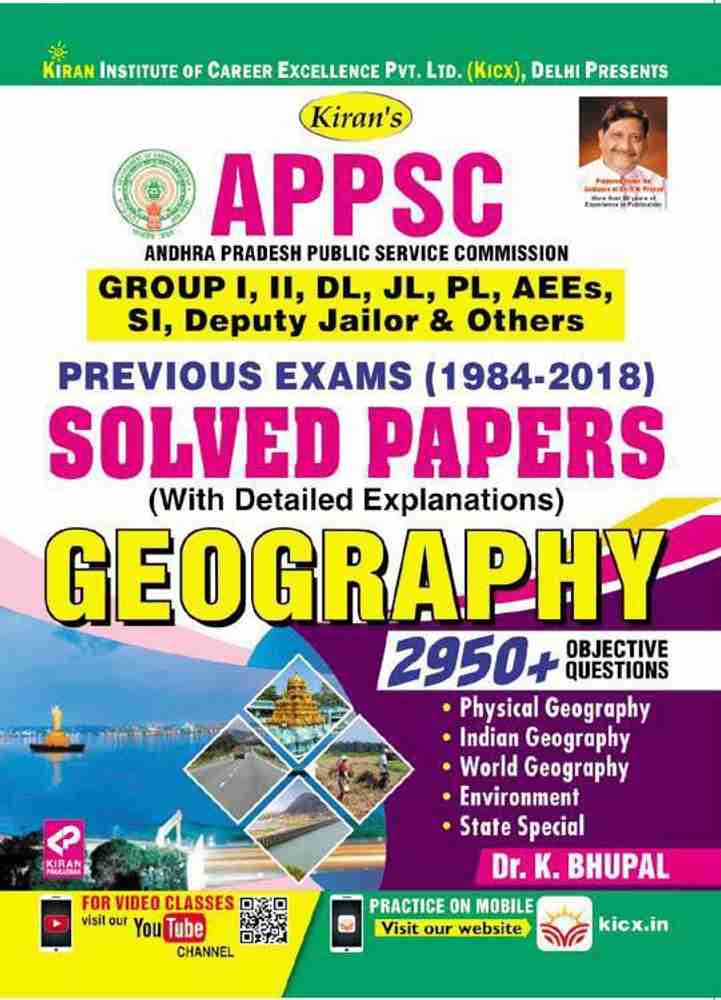 APPSC Group II Screening Test Part GEOGRAPHY A3 Size Book, 59% OFF