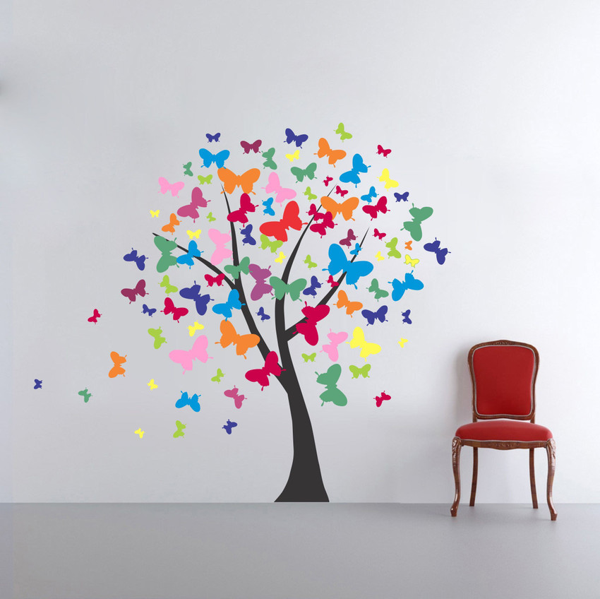 Butterfly Tree Wall Decals