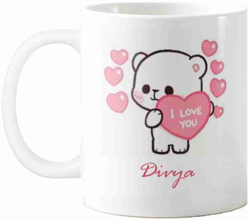 I Love You Divya Wordings I Love You Calligraphy Pen And Ink Stock ...