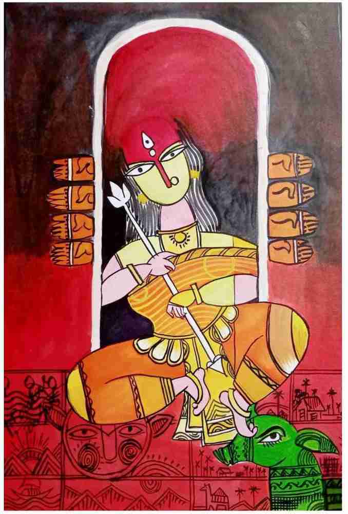 Durga Abstract Painting