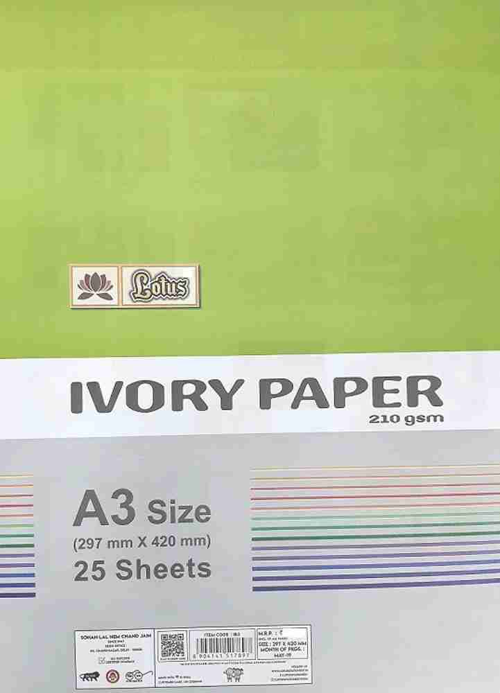 Ivory Sheet A3 Size For Drawing, 42% OFF