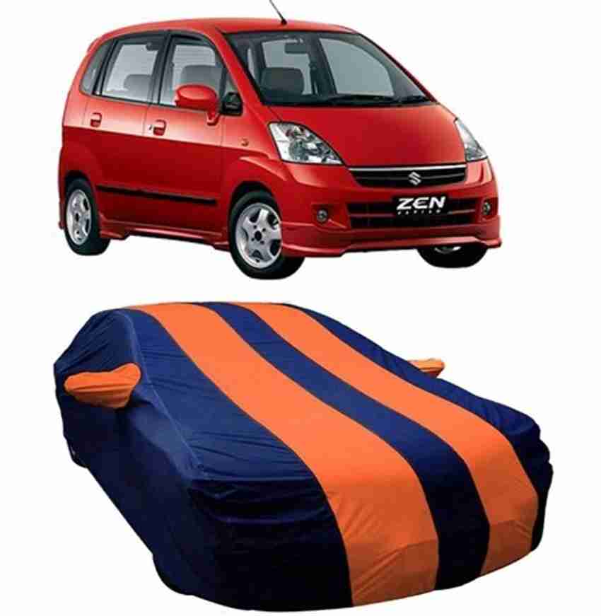 Orange Maruti Zen Car