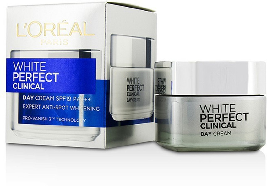 L Oreal Paris White Perfect Clinical Day Cream SPF19 PA Price in India Buy L Oreal Paris White Perfect Clinical Day Cream SPF19 PA online at Flipkart