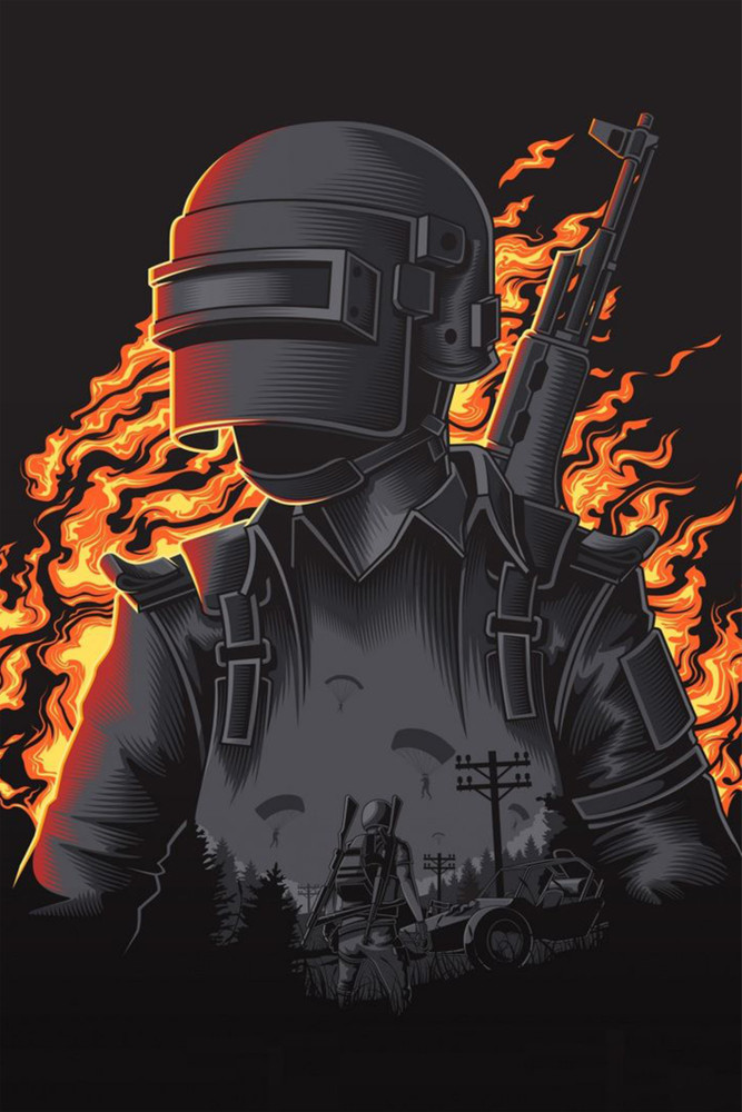 Gambar Wall Poster pubg PUBG Cartoon Poster Kids poster High Resolution 300 GSM Paper Print Decorative posters in India Buy art film design movie music nature and educational