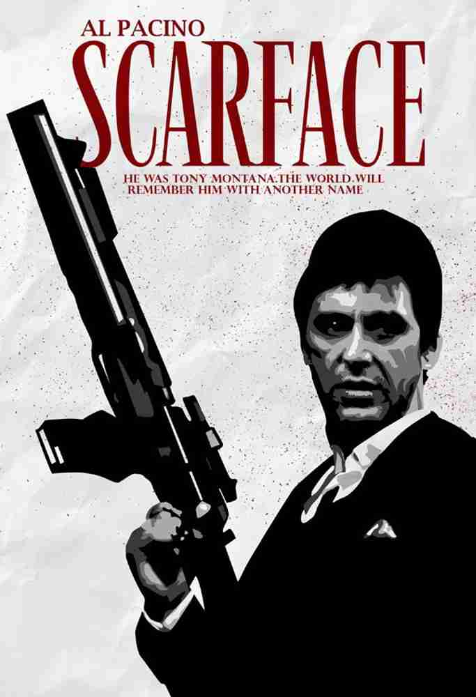 Al Pacino- Scarface Plakat Buy Scarface Al Pacino Poster 12x18 Inch