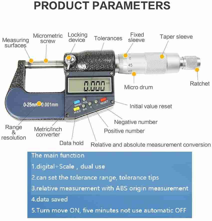 Digital Micrometer Measurement