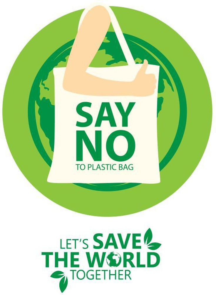 Say No To Plastic Logo Say No To Plastic Bags Poster. The Campaign To