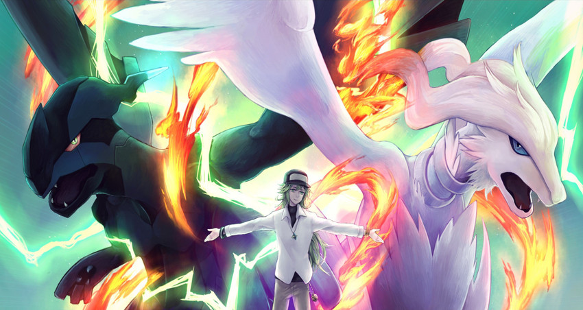 N And Reshiram Pokemon Anime Background Wallpapers On