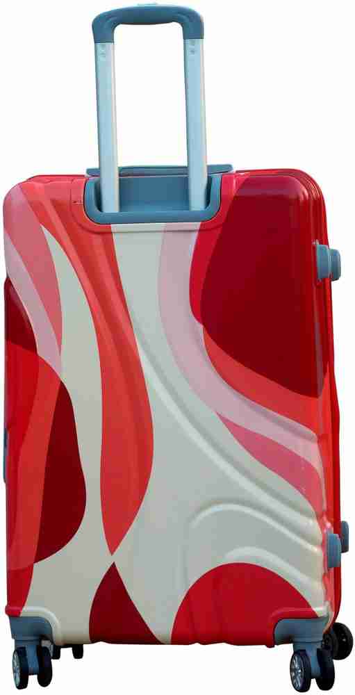 Swiss Era Variation 24 Inch red 4 wheel trolley bags Check in Suitcase 4 Wheels 24 inch Red Price in India Flipkart