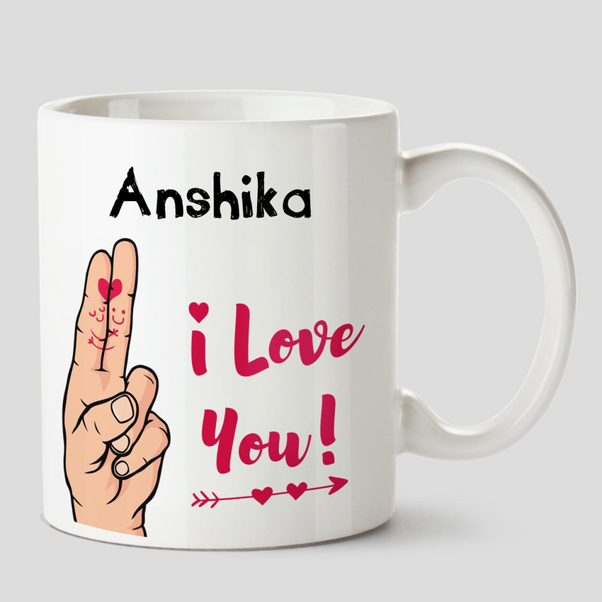 Anshika Name Logo