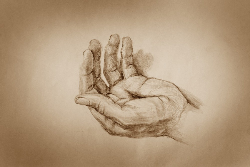 Hands Of Jesus Drawing